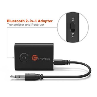 TaoTronics Bluetooth 5.0 Transmitter and Receiver, 2-in-1 Wireless 3 ...