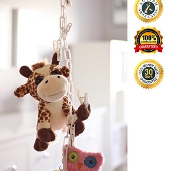 MiniOwls Toy Storage 6ft Chain Multipurpose - White Organizer, Plushies ...