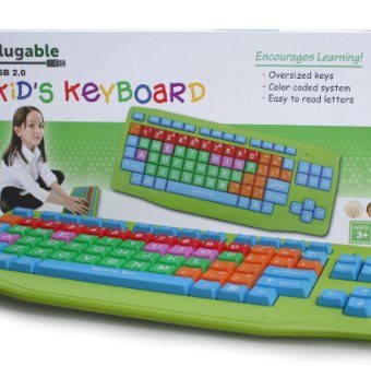 Plugable USB Kids Keyboard (Extra Large Keys - Color Coded) - Epic Kids ...