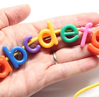 Lowercase Alphabet Lacing Beads Busy Bag - Perfect Fine Motor Learning ...