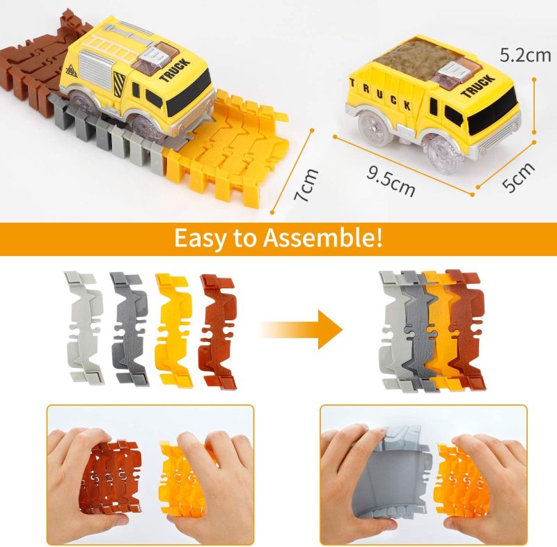 Construction Car and Flexible Track Playset